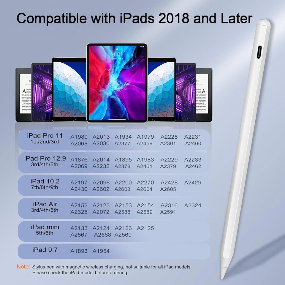 Apple Pencil Pro - 2X Fast Charging Ipad Pro Pen for Ipad Pro M4 11 13 ...