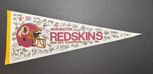 Washington Redskins 1983 NFC Champions Signature Football Pennant | eBay