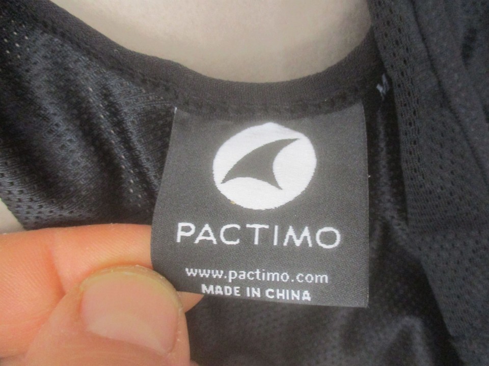 Pactimo Size M Mens Black Cycling Lined Compression One Piece Bibs Suit ...