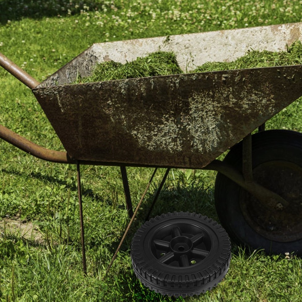 2PCS 6 Inch Wheels for Hand Trucks - Lawn Mower Wheels Plastic ...