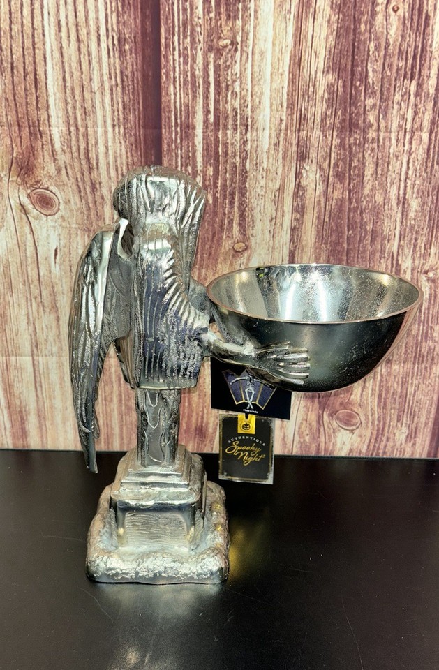 Authentique Spooky Night Metal Trick Or Treat Bowl, Candy Dish, Grim ...