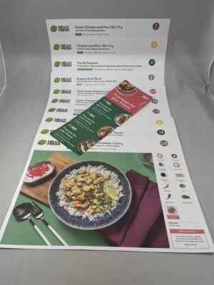 10 x Hello Fresh Recipe Cards With FREE BOX Voucher Random meat options ...