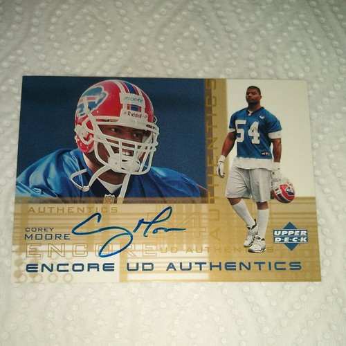 Corey Moore 2000 UD Encore Autograph Rookie #CM Buffalo Bills VA Tech ...
