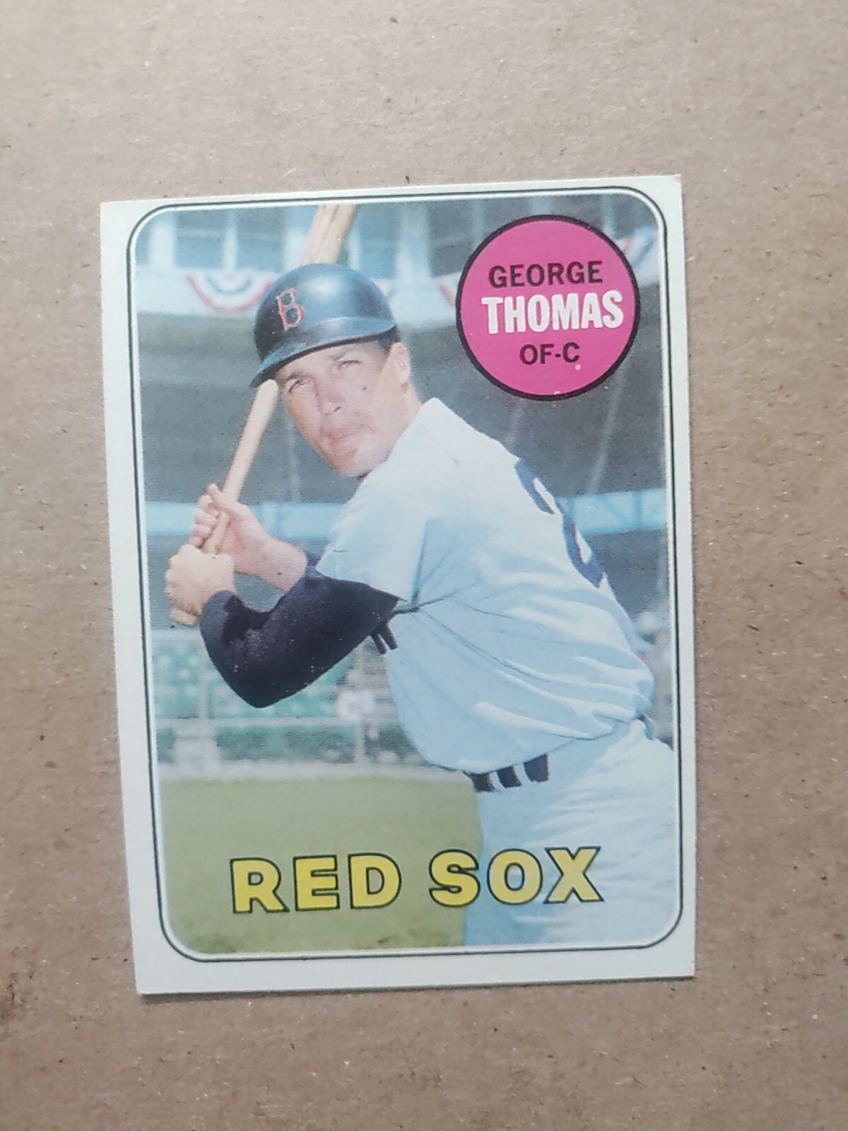 1969 Topps George Thomas Boston Red Sox #521 read description | eBay