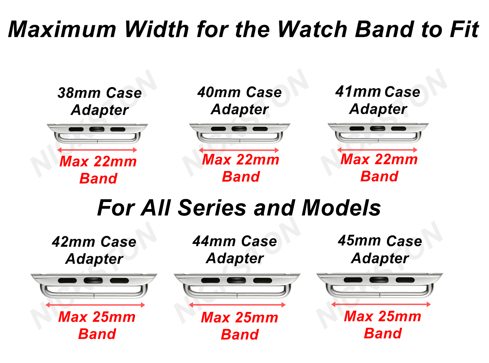 Lugs Band Adapters for Apple Watch 38mm 40 41 42 44mm 45mm 7 6 5 4 3 2 ...