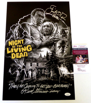 Judith O'Dea & Russ Streiner Signed 12x18 Night of the Living Dead ...