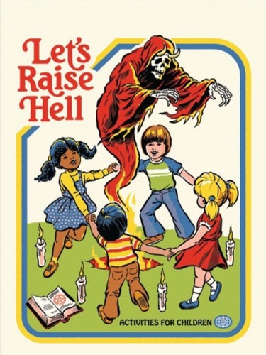 Let’s Raise Hell,Activities For Children on a 2.5”x3.5” Metal Fridge ...