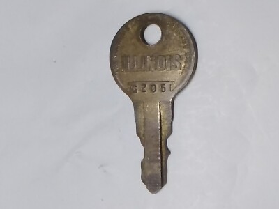 ILLINOIS Lock Key # G205 G 205 Slot Machine Jukebox Wallbox Arcade Coin ...