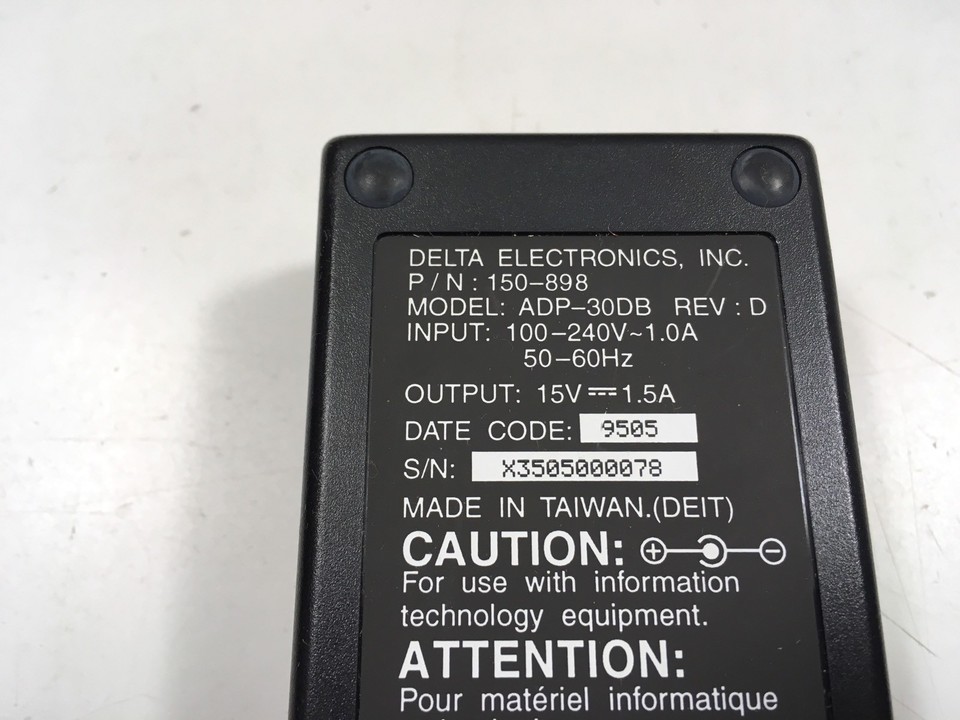 ZENITH BRAND NEW ADP-30DB LAPTOP POWER SUPPLY Delta 150-898 15V 1.5A ...