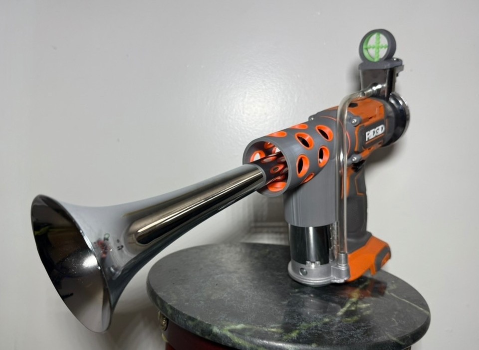 RIDGID Air Horn Train Horn Gun. Chrome THE LOUDEST | eBay