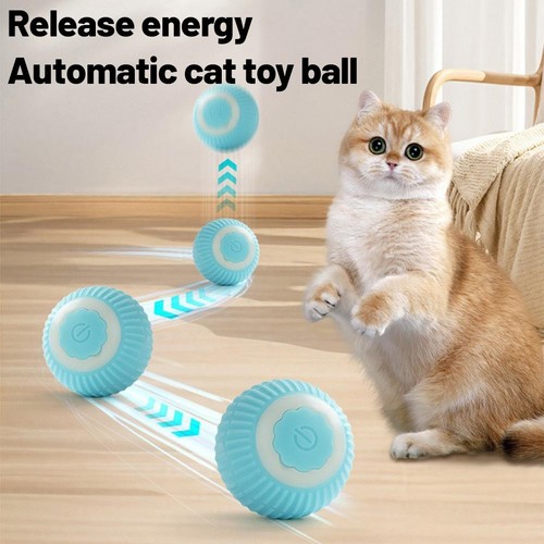 Interactive Cat Ball Toy, Automatic Moving Rolling Ball for Indoor ...