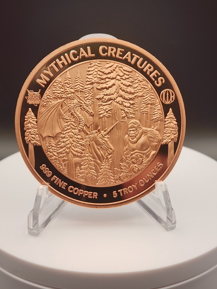 5 Troy Ounces Fine Copper The Troll: Mythical Creatures Mintage 1,000 ...