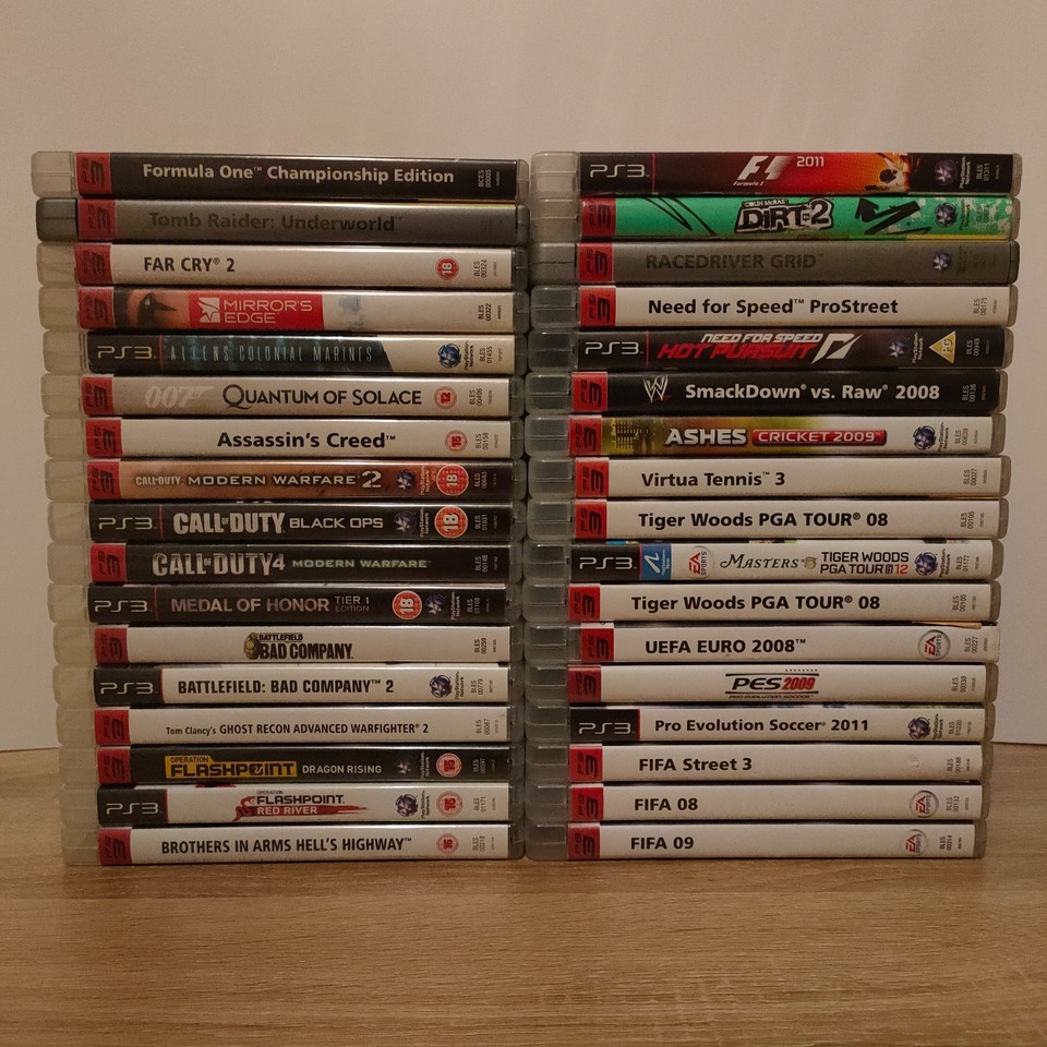 34 Playstation 3 PS3 Games Bundle Joblot All Complete in Box CIB and ...