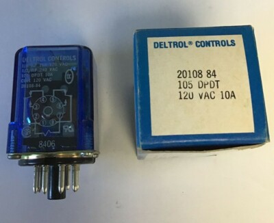DELTROL CONTROLS 20108-84 RELAYS 105 DPDT 10A 120/240VAC | eBay