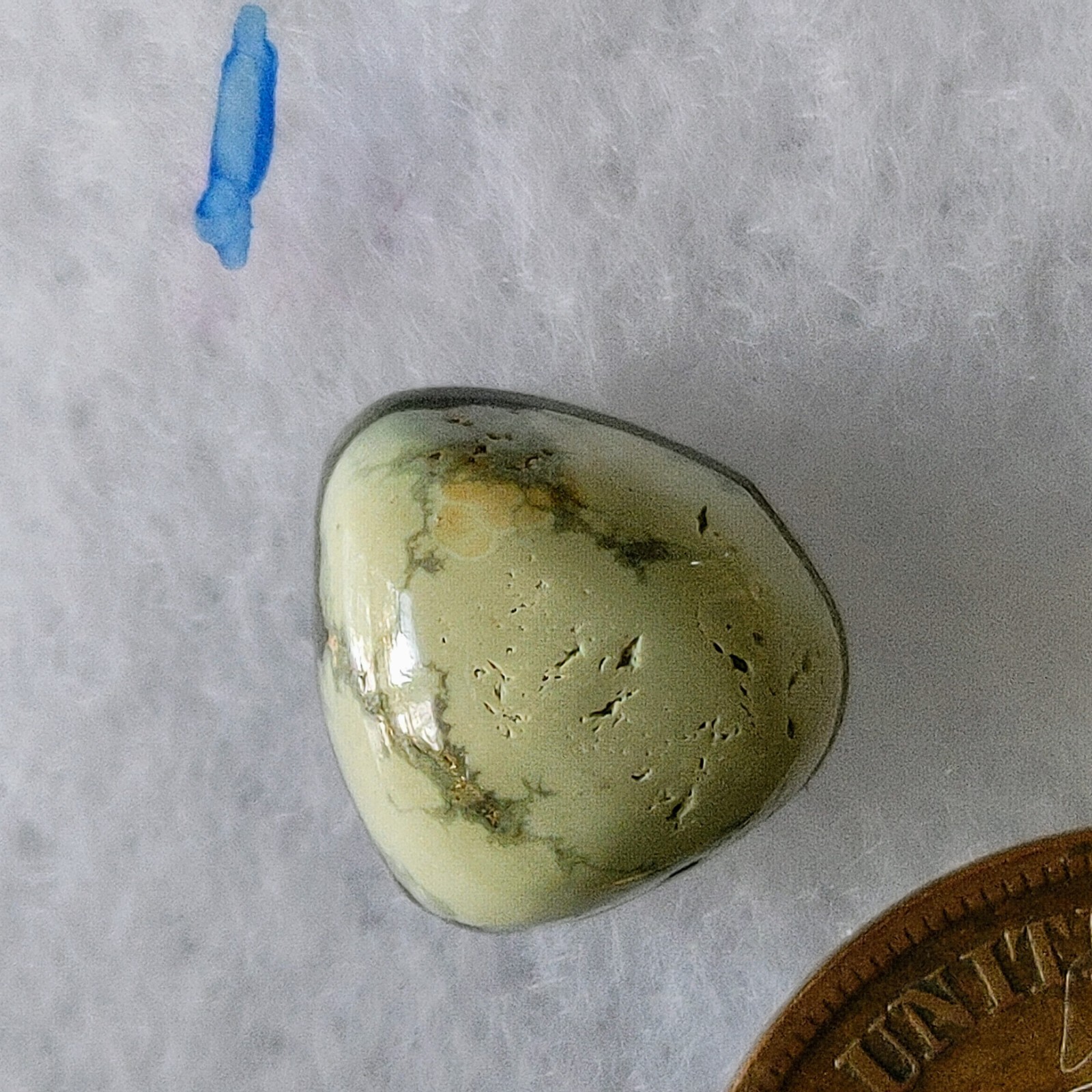 4.8ct,Damele Turquoise Variscite Cabochon, Beautiful Tan Green Natural ...