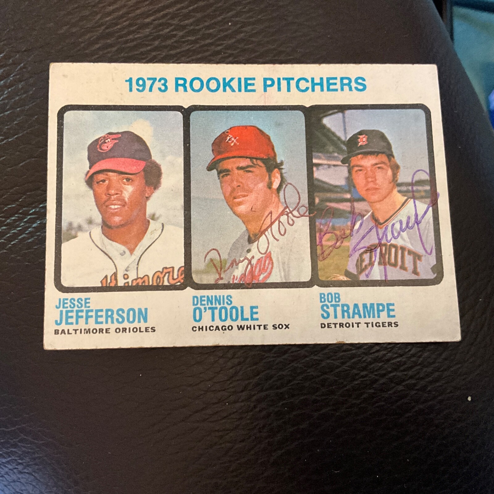 Autographed 1973 Topps rookies w/ DENNIS OTOOLE & BOB STRAMPE. #M-1 | eBay