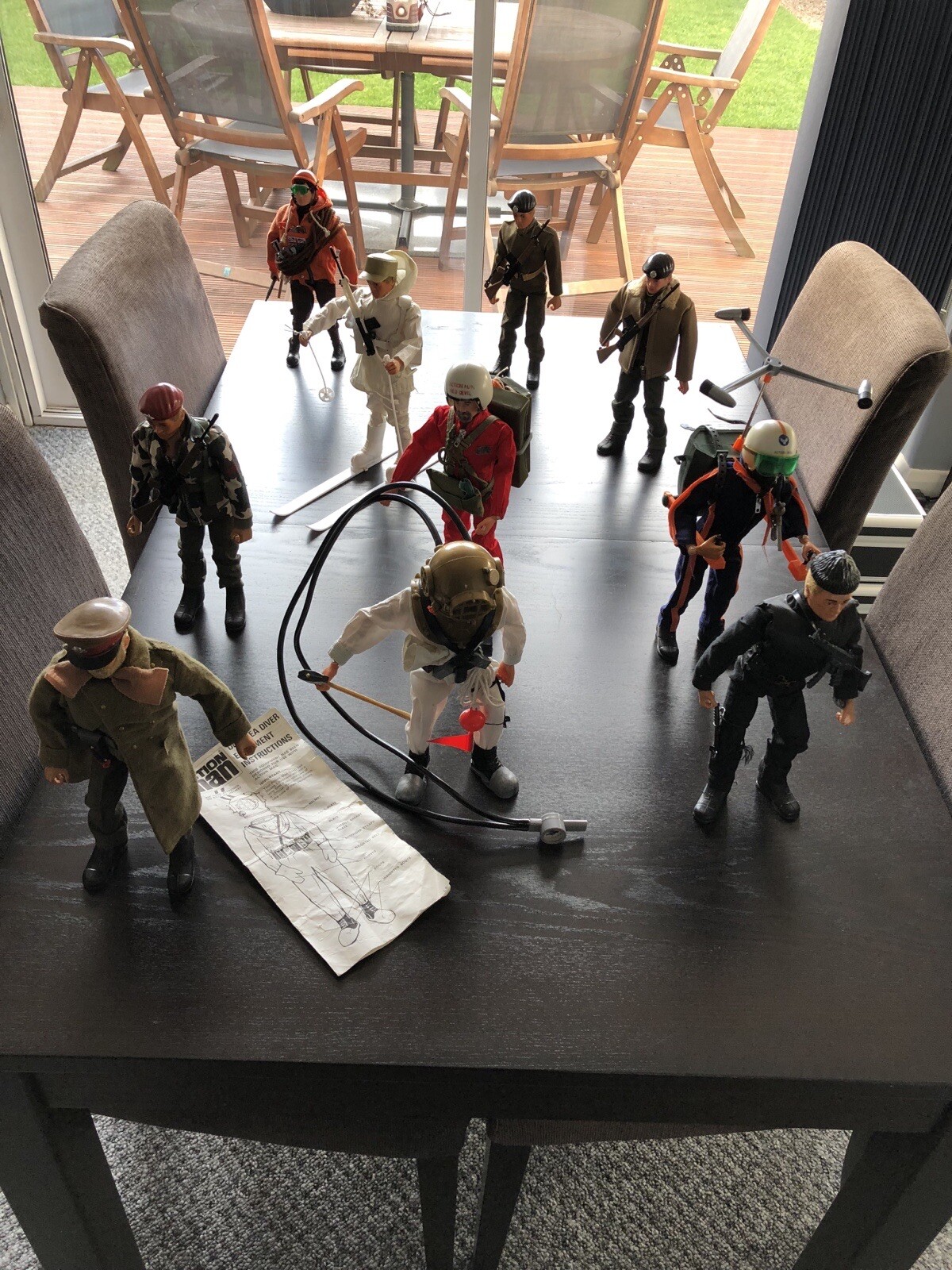 PREMIUM VINTAGE 1960's/1970's ACTION MAN collection, 17 figures +ACC’s ...