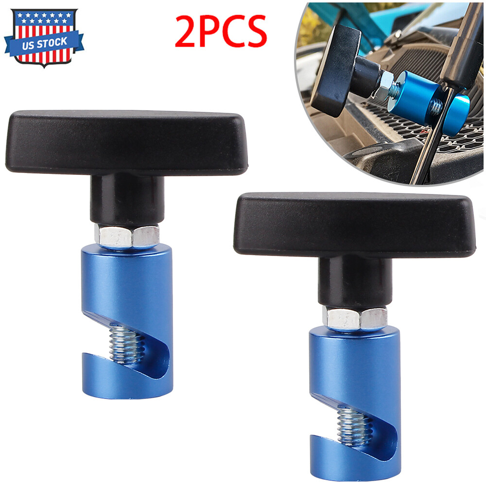 2X Car Engine Hood Lift Rod Support Clamp Shock Prop Strut Stopper ...