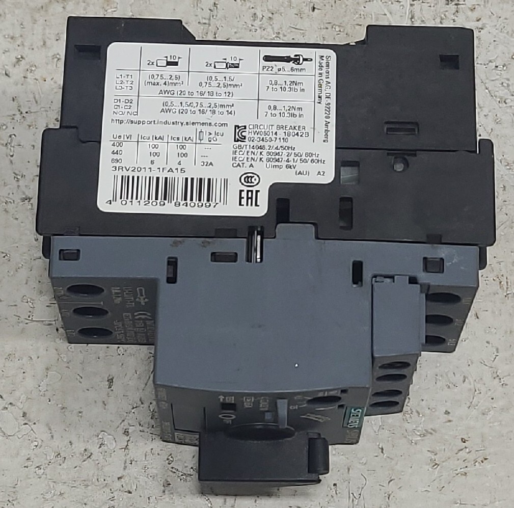Siemens Sirius 3RV2011-1FA15 G/180523 E02. | eBay