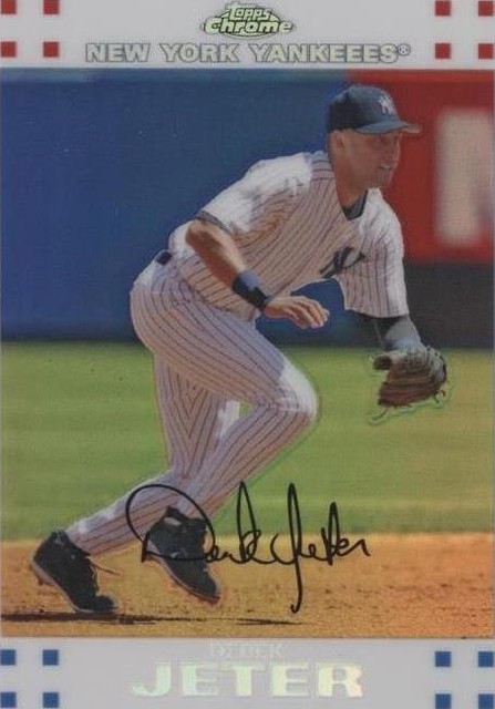 2007 Topps Chrome - White Refractor #21 Derek Jeter /660 for sale ...