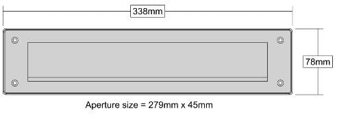 NEW Internal Letter Box Draught Excluder Cover With Brushes Flap White ...