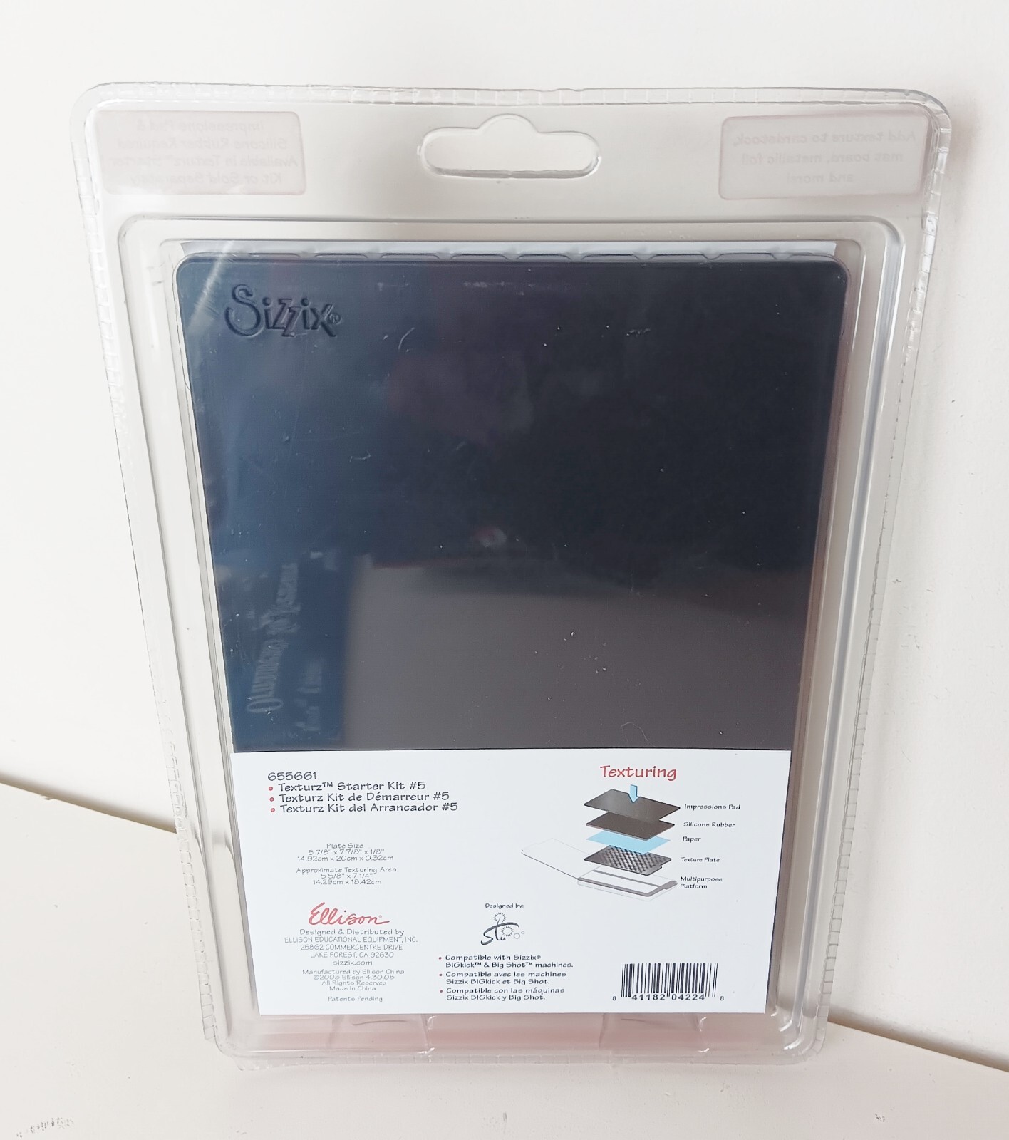 Sizzix Texturz Starter Kit #5 Christmas Theme Stars Tree 6 Texture ...