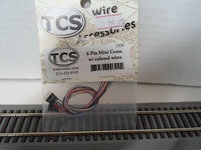 TCS 6 pin Mini connector w/colored wires p/n 1336 | eBay