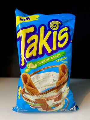 🟠 Free Shipping Takis Buckin Ranch Non Spicy Tortilla Chips Crunch ...