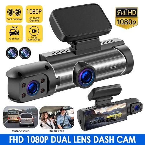 Car DVR Dash Cam 1080P Front And Inside Camera Video Recorder G-Sensor ...