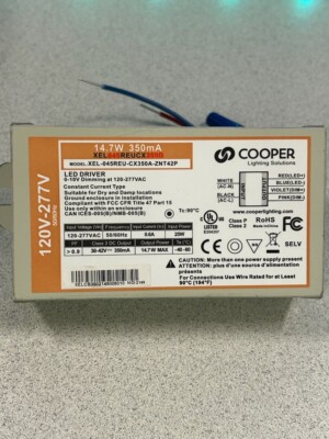 Eaton / Cooper XEL045REUCX350B 14.7w 350mA LED Driver XEL-045REU-CX350A ...
