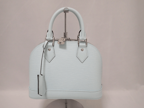 LOUIS VUITTON Epi Alma BB Blue Lagoon Pastel Blue 2WAY Shoulder M22619 ...