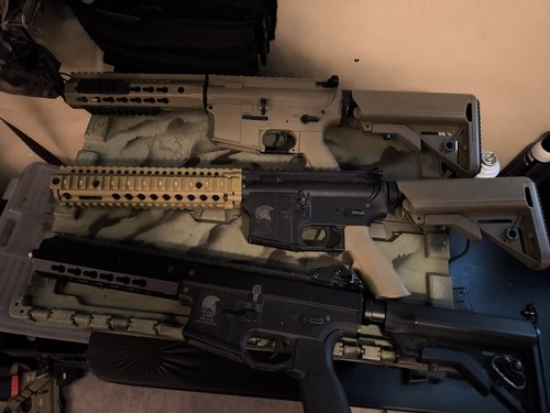 Airsoft Parts lot Aeg M4/AR Type With Broken Magizines (Easy Fix BROKEN ...