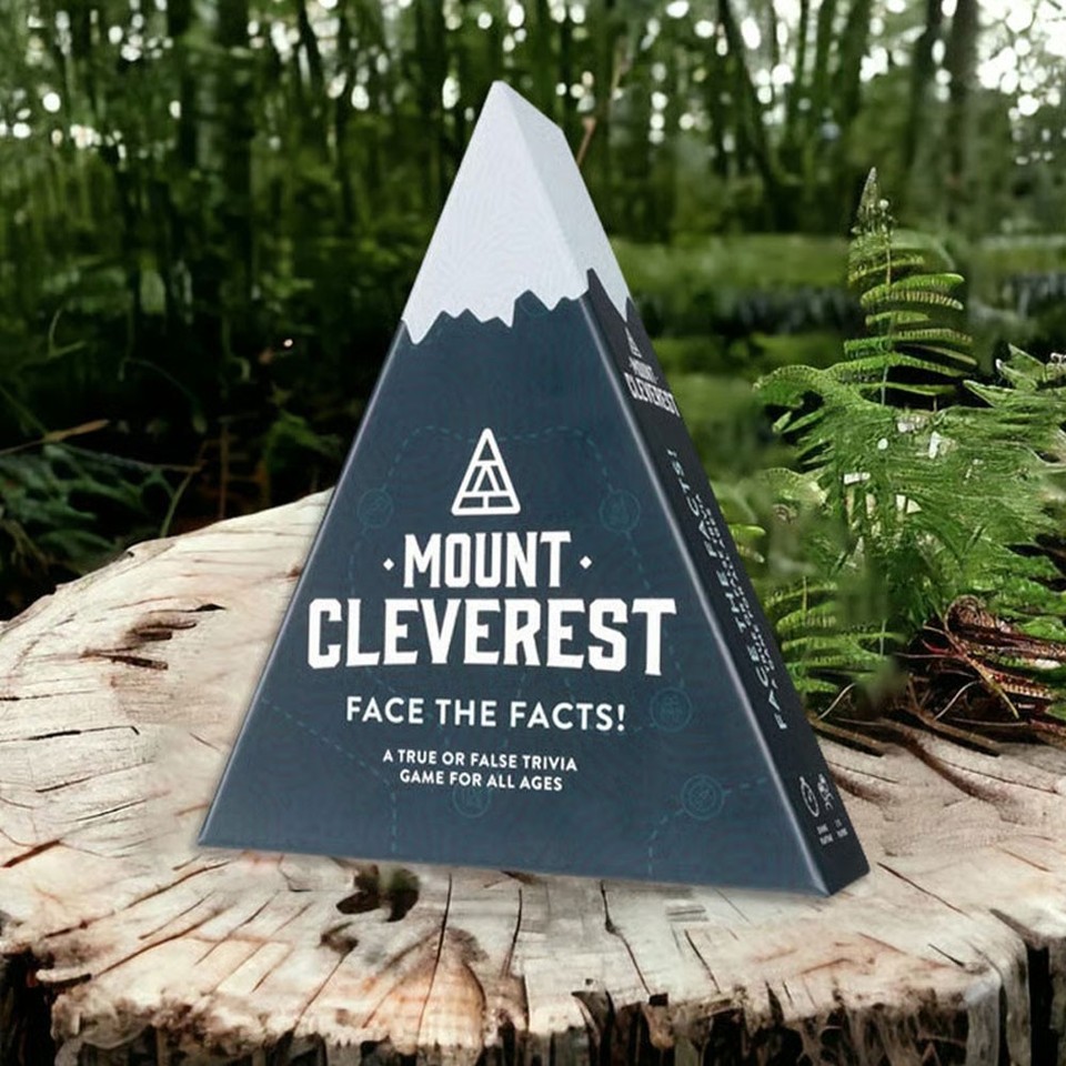 Mount Cleverest Trivia Game True or False Family Card Game Adults Kids ...