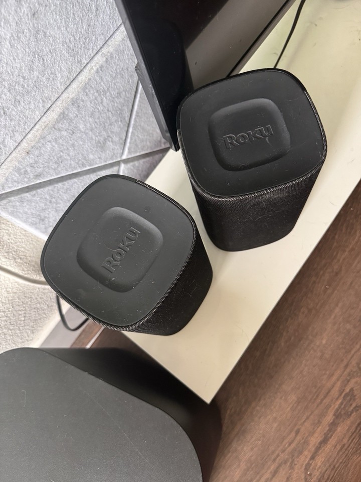 Roku Wireless Speakers & Subwoofer for Roku TV, Streambar (3 piece ...