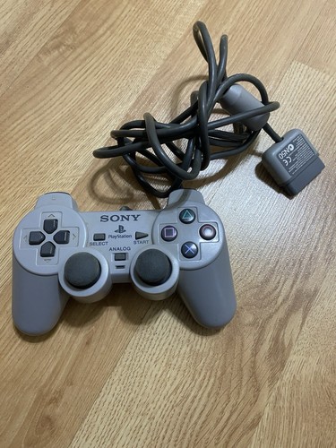 Sony PlayStation PS1 Gray Dual Shock Analog Controller SCPH-1200 OEM ...