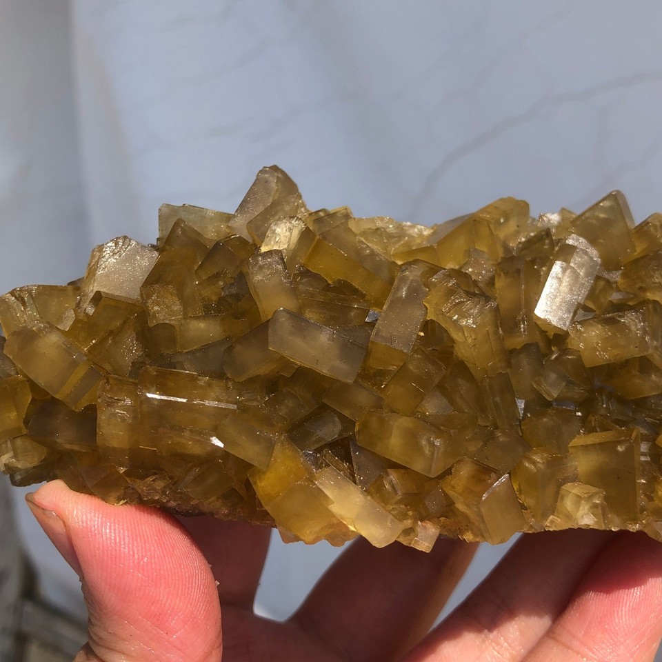 500g Natural Barite Fluorite Coexisting Quartz Crystal Mineral Specimen ...