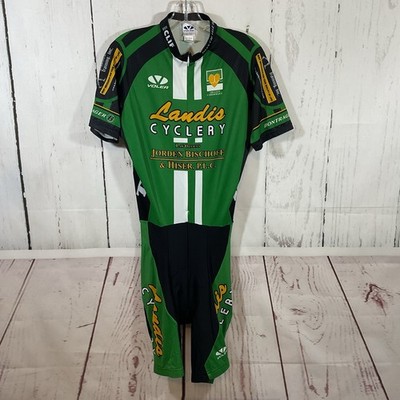 Voler Cycling Skin Suit XL Green ONE PIECE Jersey Shorts Padded Multi ...