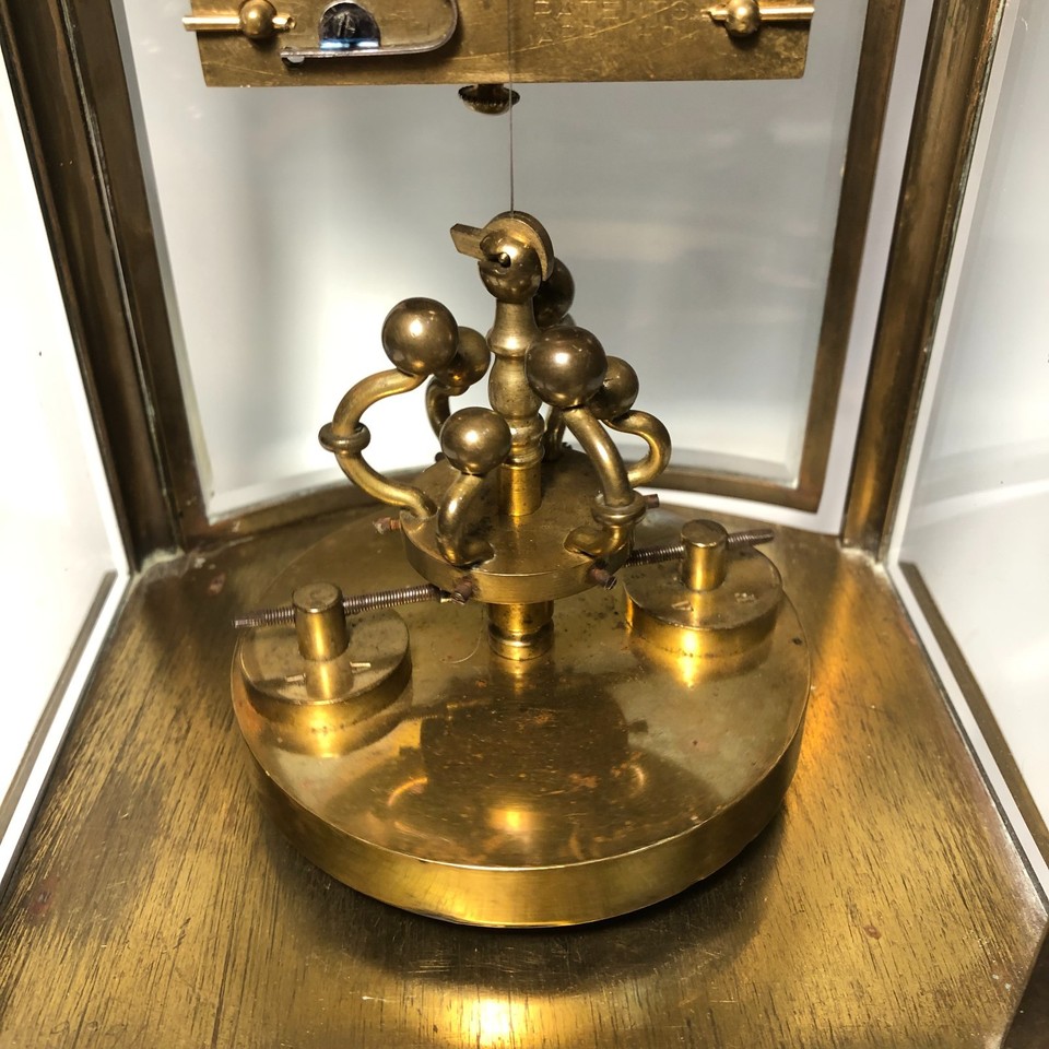 Rare 400 Day Anniversary Torsion Carraige Clock w/ Unusual Case (For ...