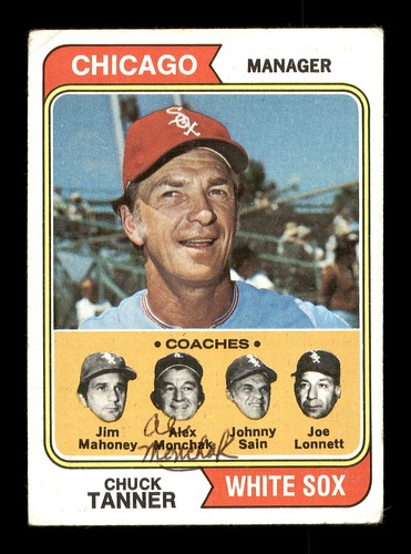 Alex "Al" Monchak Autographed Signed 1974 Topps Card #221 White Sox ...