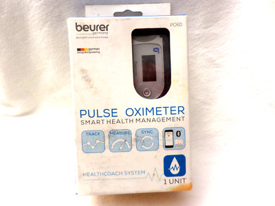 Beurer PO60 Bluetooth Fingertip Pulse Oximeter-Blood Oxygen & Heart ...