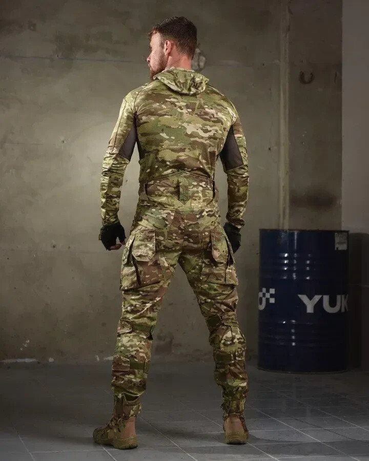 Tactical suit with balaclava multicam summer military uniform Multicam ...