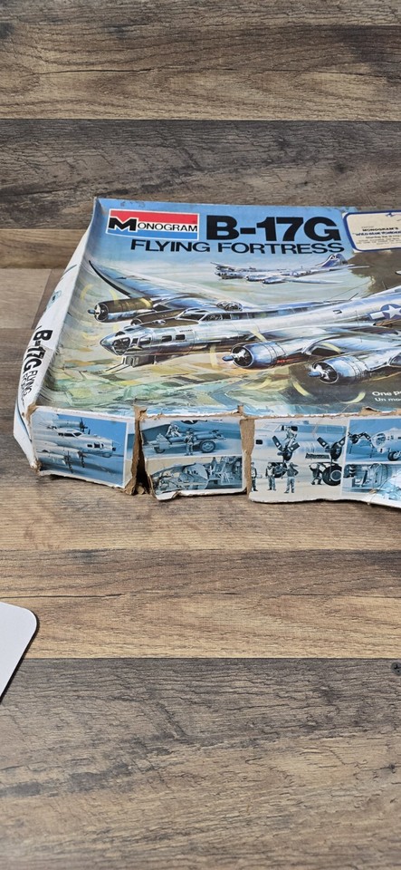 Monogram #5600 B-17G Flying Fortress 1:48 Scale Model Plane Open Box ...