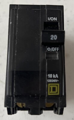 Square D - HACR Type -20 amp 2 Pole Circuit Breaker | eBay