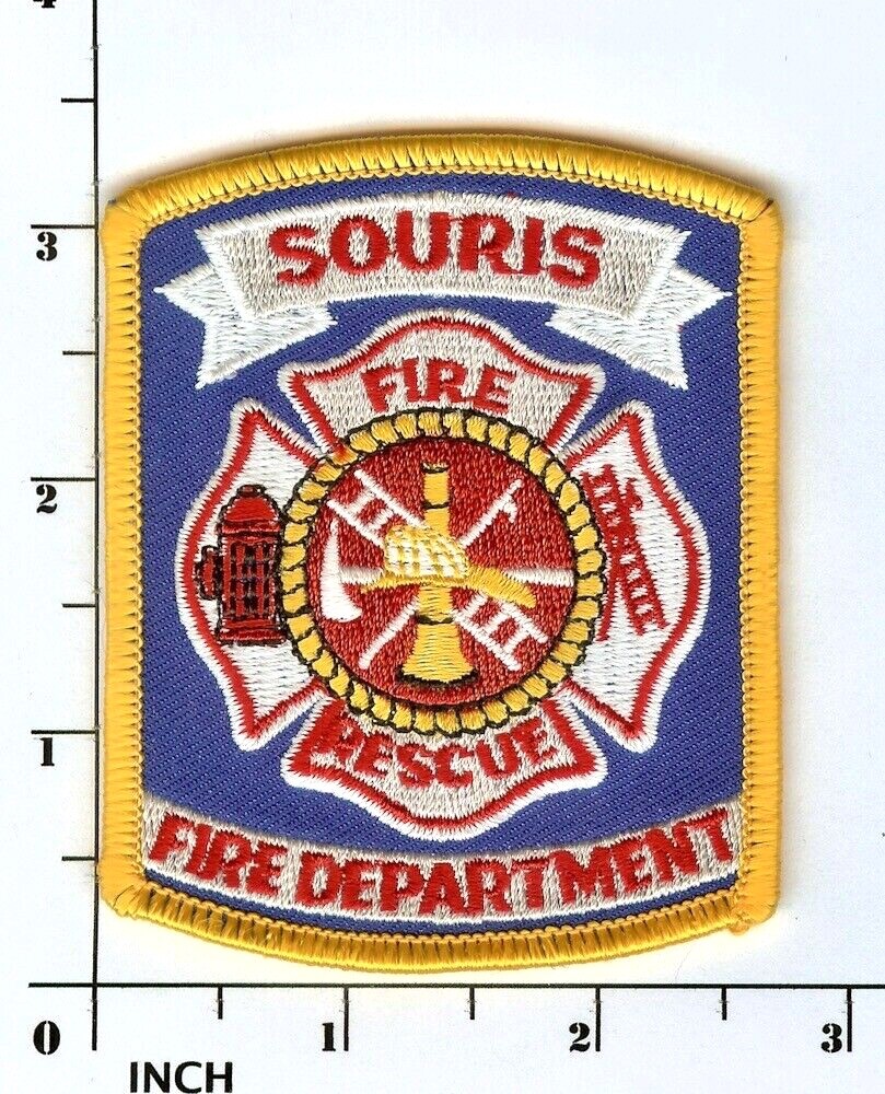 FIRE & RESCUE Souris ND Fire Department PATCH North Dakota Volunteer ...