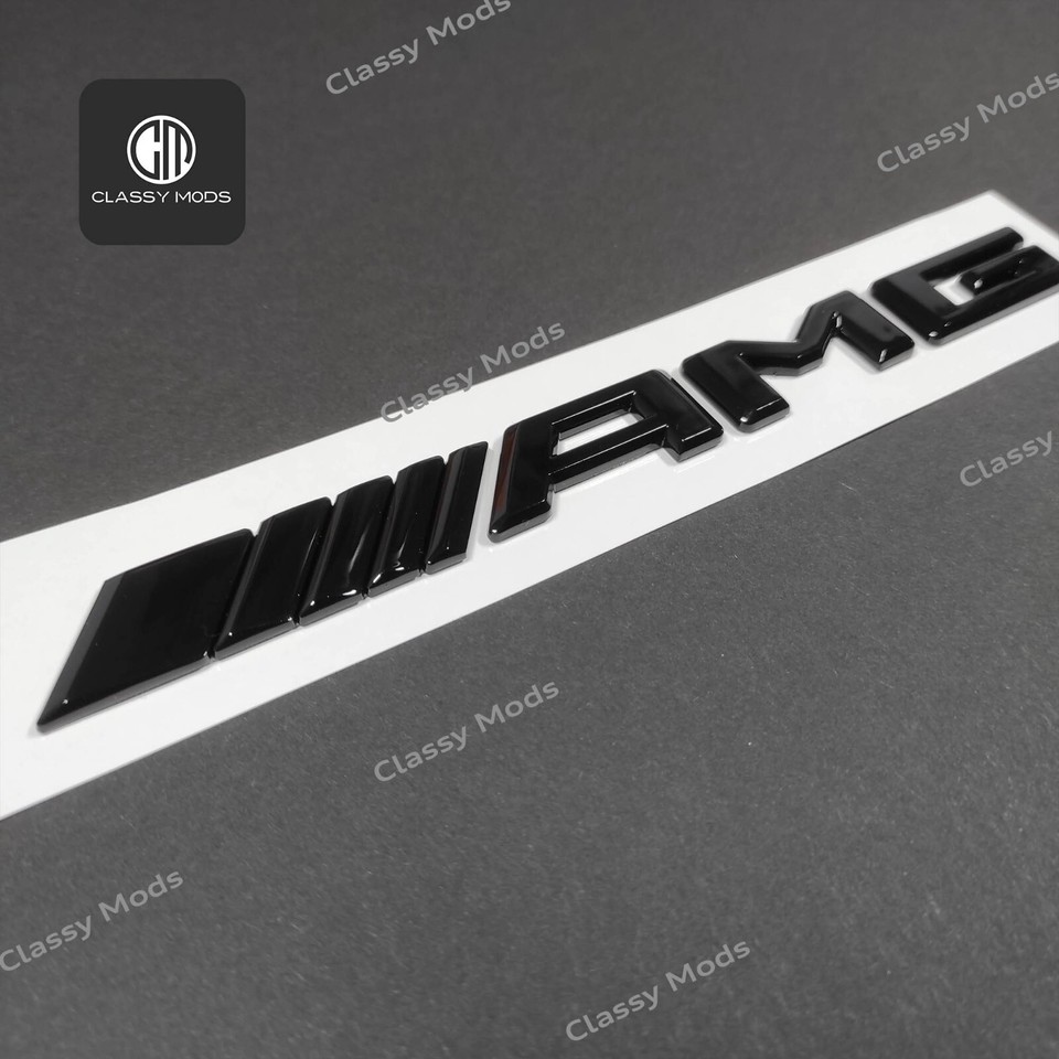 S63 AMG W223 Emblem Badge Combo SET for Mercedes-Benz | Gloss Black ...