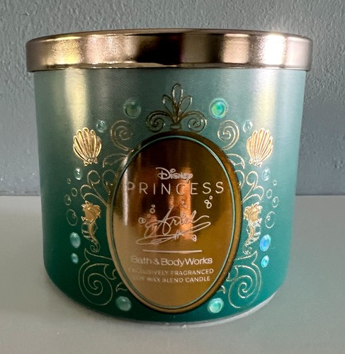 Bath & Body Works ARIEL DISNEY PRINCESS 3-Wick Limited Edition SCENTED ...