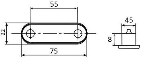 12x 24v Flush Fit White Led Front Side Marker Lamps / Lights Truck Van ...