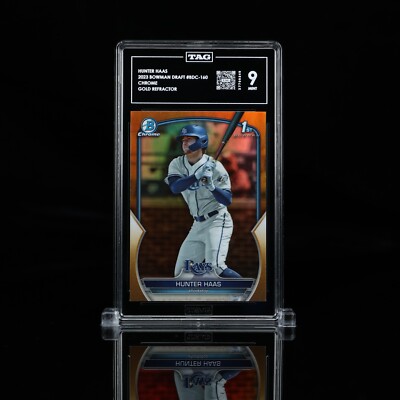 Hunter Haas 2023 Bowman Draft Chrome 1st True Gold 49/50 Card #BDC-160 ...