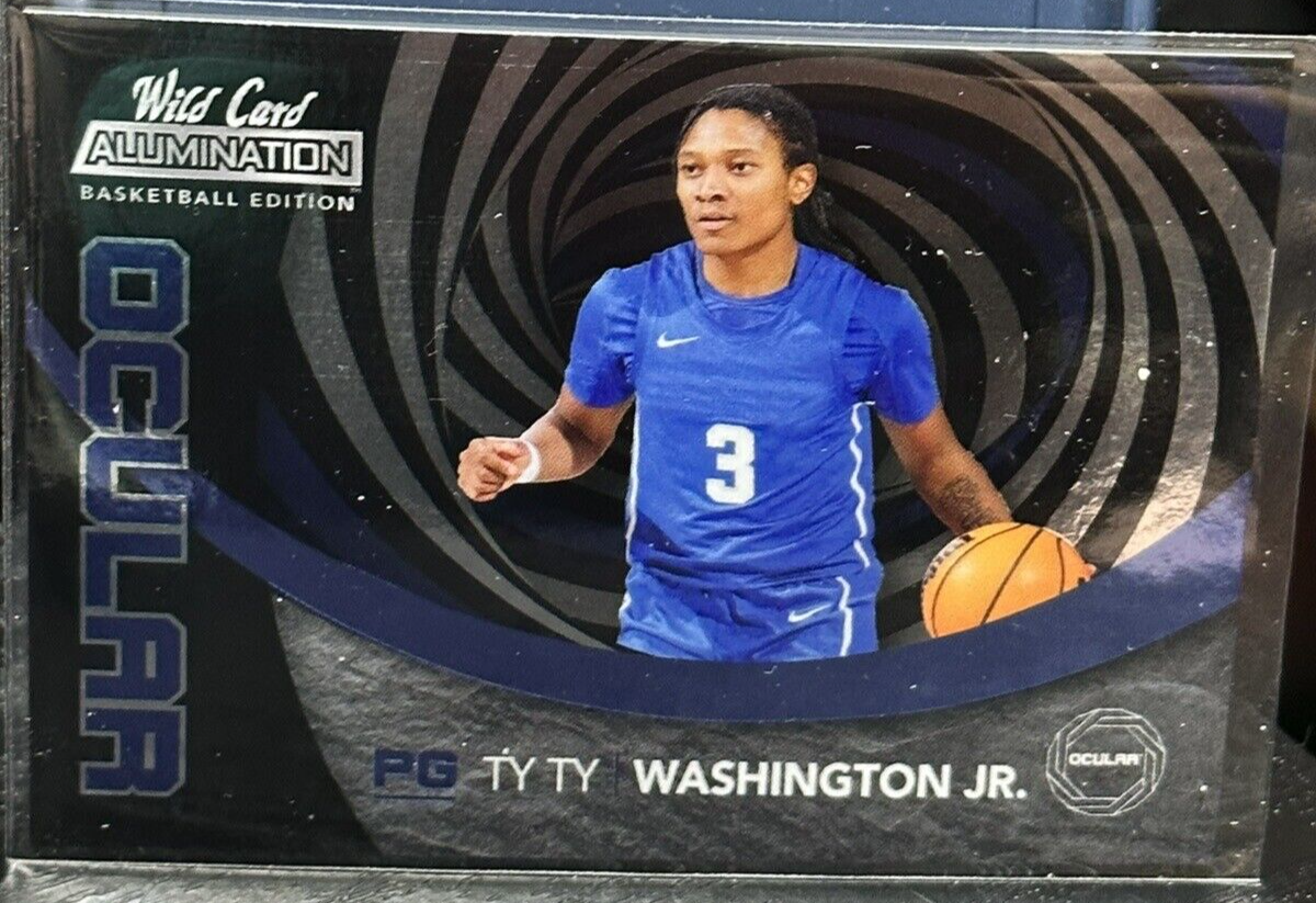 2022 Wild Card Allumination TY TY WASHINGTON RC #AOC-24 Blue OCULAR ...