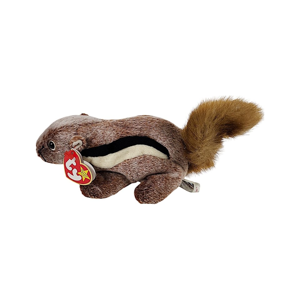 1999 Ty Beanie Baby Original Chipper The Chipmunk Stuffed Plush W/Tags ...